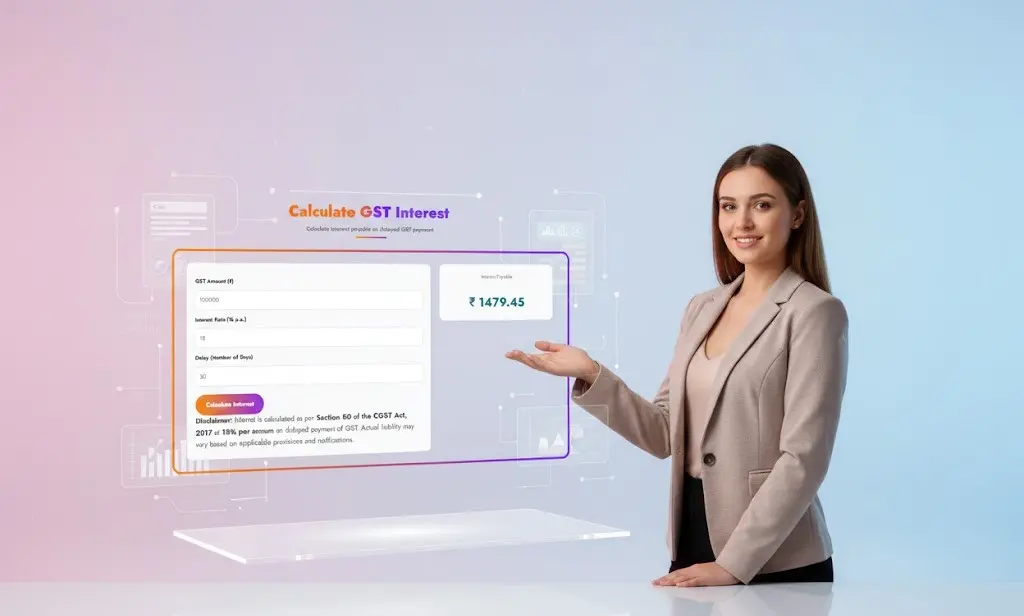 GST Interest Calculator - ToolSuite.in — Free Online Tools